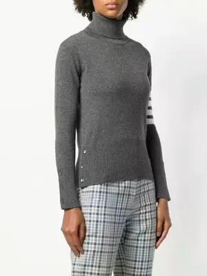Thom Browne Roll Neck Jumper - Grey