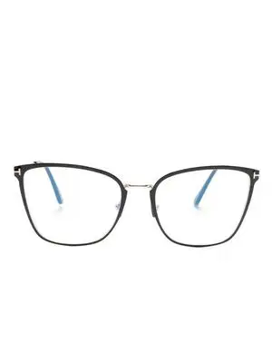 TOM FORD Metal Cat-Eye Frame Glasses Black