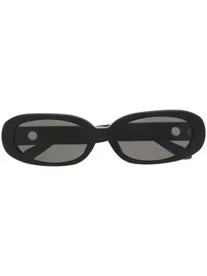 Linda Farrow Oval-frame Sunglasses - Black