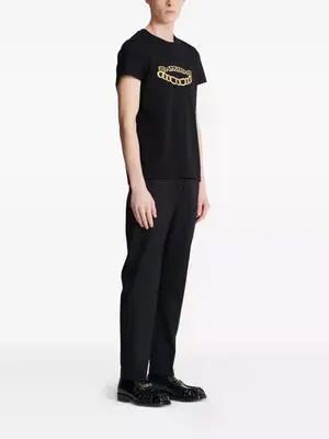Balmain Chaînes-print T-shirt - Black