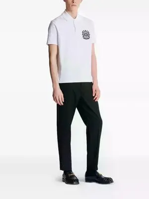 Balmain Logo-print Polo Shirt - White