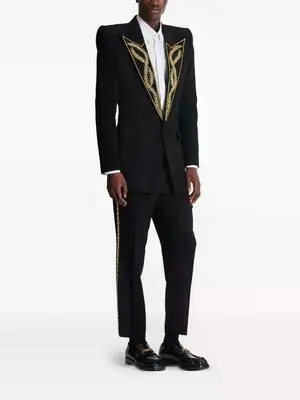 Balmain Embroidered-collar Blazer