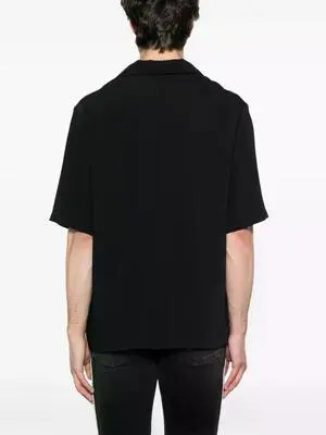 Amiri Logo-embroidered Shirt - Black