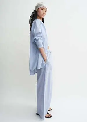 TOTEME Wide Summer Trousers - Sky