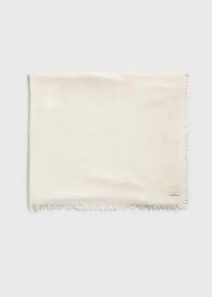 TOTEME Light Wool Blanket Scarf - White