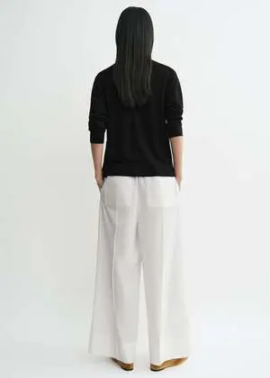 TOTEME Wool Silk Knit Top - Black