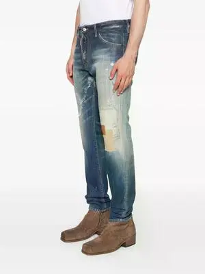 Dsquared2 Patch-detailing Straight Leg Jeans