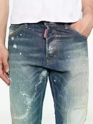 Dsquared2 Patch-detailing Straight Leg Jeans
