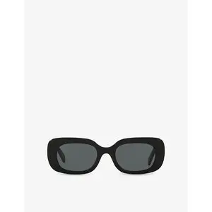 Celine Rectangle-frame Acetate Sunglasses - Black