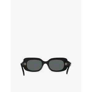 Celine Rectangle-frame Acetate Sunglasses
