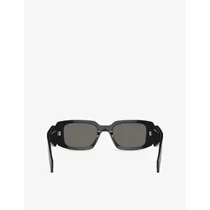 Prada Pr 17ws Rectangular-frame Sunglasses - Black