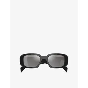 Prada Pr 17ws Rectangular-frame Sunglasses - Black