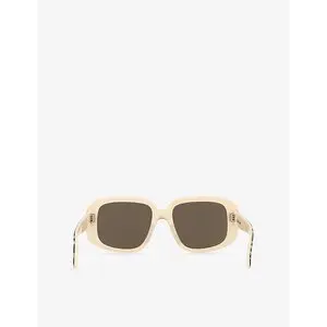 Celine Square-frame Zebra-print Sunglasses