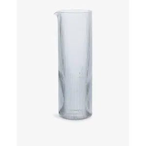 FERM LIVING Ripple Glass Water Jug 25.5cm - Clear