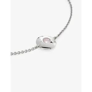Monica Vinader June Birthstone Moonstone And Sterling Bracelet - Silver