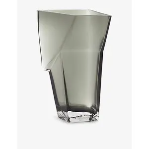 SERAX Vase 8 Transparent Dunk Glass Vase 33.5cm - Grey