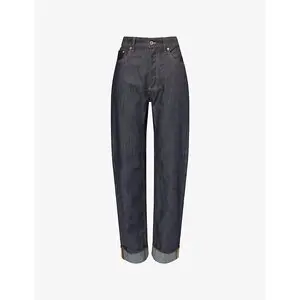 Bottega Veneta Folded-cuffs Straight-leg Denim Jeans