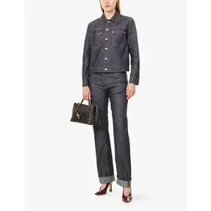 Bottega Veneta Folded-cuffs Straight-leg Denim Jeans