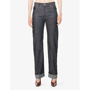 Bottega Veneta Folded-cuffs Straight-leg Denim Jeans