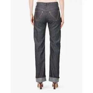 Bottega Veneta Folded-cuffs Straight-leg Denim Jeans