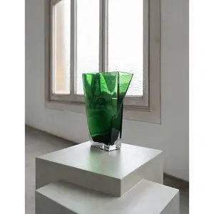 SERAX Vase 8 Transparent Dunk Glass Vase 33.5cm - Green