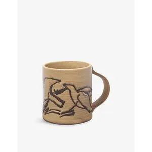 FERM LIVING Utzon Can Lis Vuelo Stoneware Mug 9cm - Dark Buff