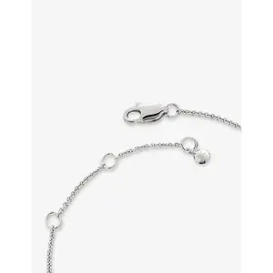 Monica Vinader April Birthstone Lab-grown Diamond And Sterling Bracelet - Silver