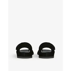 PEDRO GARCIA Dorleta Crystal-button Leather Sandals