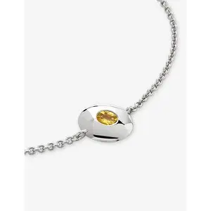 Monica Vinader November Birthstone Citrine And Sterling- Bracelet - Silver
