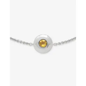 Monica Vinader November Birthstone Citrine And Sterling- Bracelet - Silver