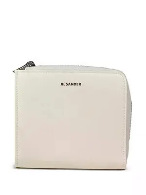 JIL SANDER Leather Card Holder - Neutrals