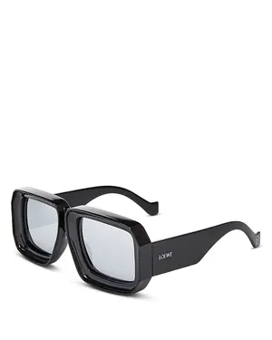 Loewe Geometric Sunglasses, 56mm - Black/smoke
