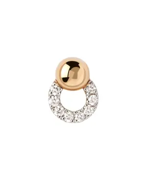 PDPAOLA Loop Single Earring - Gold