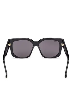 Max Mara 54mm Square Sunglasses - Black/smoke