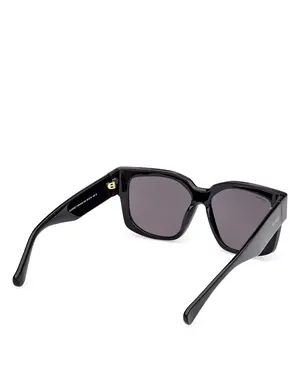 Max Mara 54mm Square Sunglasses - Black/smoke