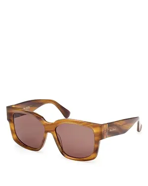 Max Mara 54mm Square Sunglasses - Brown/brown