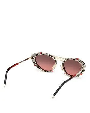 CHRISTIAN LOUBOUTIN Oval Sunglasses, 54mm