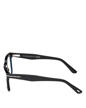 TOM FORD Eyeglasses With Clip-on Sunglasses, 50mm - Black