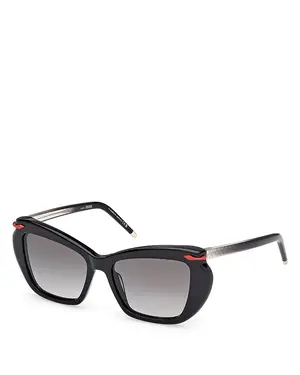 CHRISTIAN LOUBOUTIN Geometric Sunglasses - Black/smoke Gradient