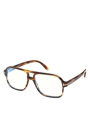 TOM FORD Navigator Blue Light Glasses Havana