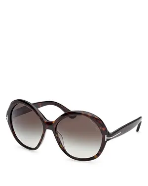 Tom Ford Havana Round Sunglasses