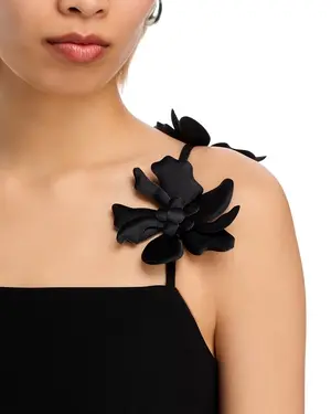 Aqua 3d Floral Strap Mini Dress