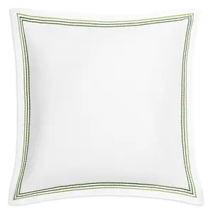 MATOUK Amara Triple Pearl Euro Sham - Palm Green