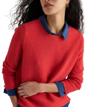 SEASALT CORNWALL Maker's Sweater - Tomato