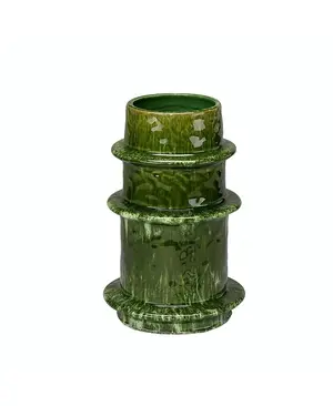 JAMIE YOUNG CO. Saturn Ceramic Decorative Medium Vase - Green