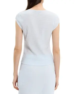 Theory Draped Cap-sleeve Top