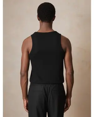 REISS Longa Ribbed Tank Top