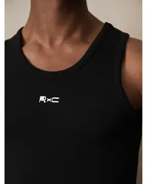 REISS Longa Ribbed Tank Top