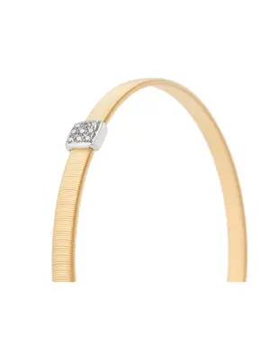 Marco Bicego 18k Gold And Diamond Masai Bracelet - White/gold