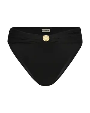 L'Agence Miya Ruched Waist Bottom - Black